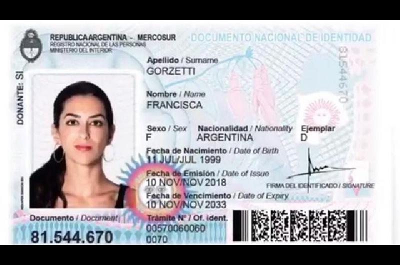 Presentaron el nuevo DNI con mapa actual de la Argentina - El nuevo ...