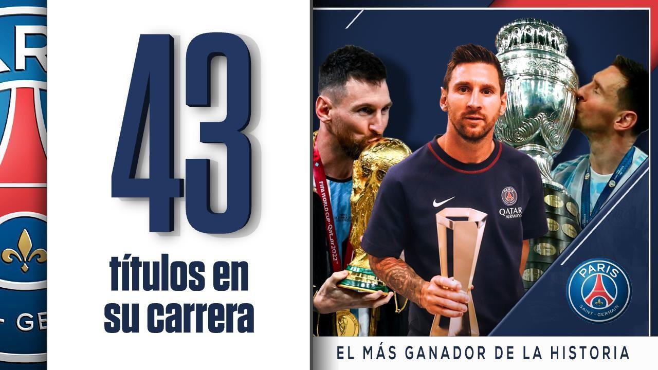 Récord absoluto | Repasá uno a uno los 43 títulos de Lionel Messi, el ...