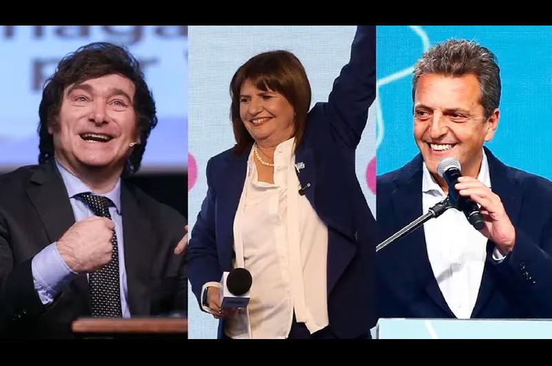 Los porcentajes que necesitan Milei, Bullrich o Massa para ganar en primera vuelta o en balotaje ...