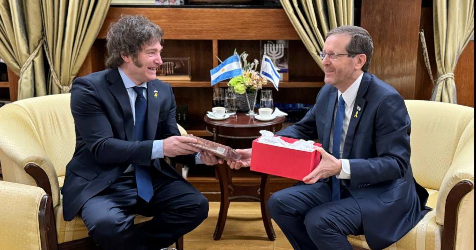Milei se reunió con el presidente de Israel, Isaac Herzog - El ...