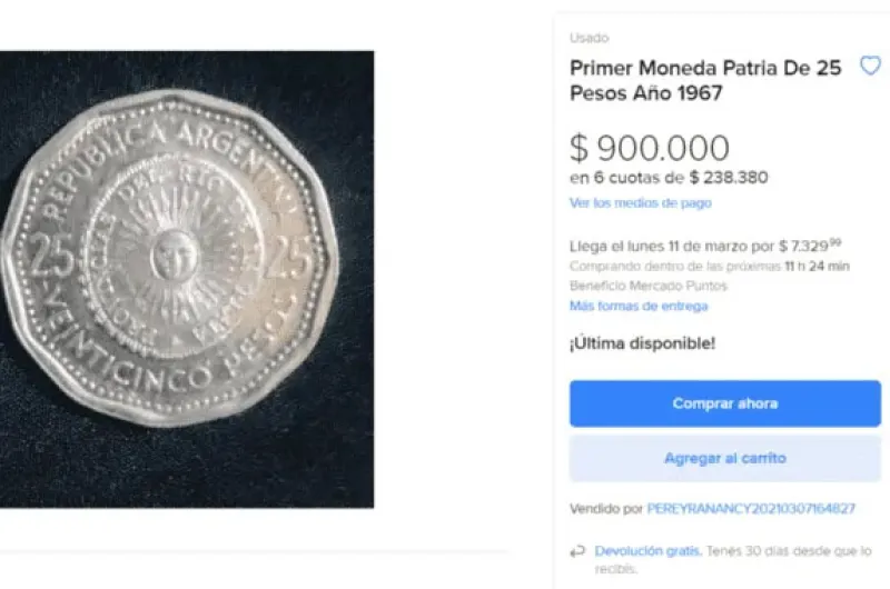 Ofrecen hasta $900.000 por una moneda con estas características - Los ...