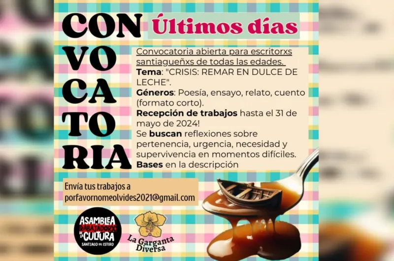 Últimos días para participar en la antología "Crisis: remar en dulce de ...