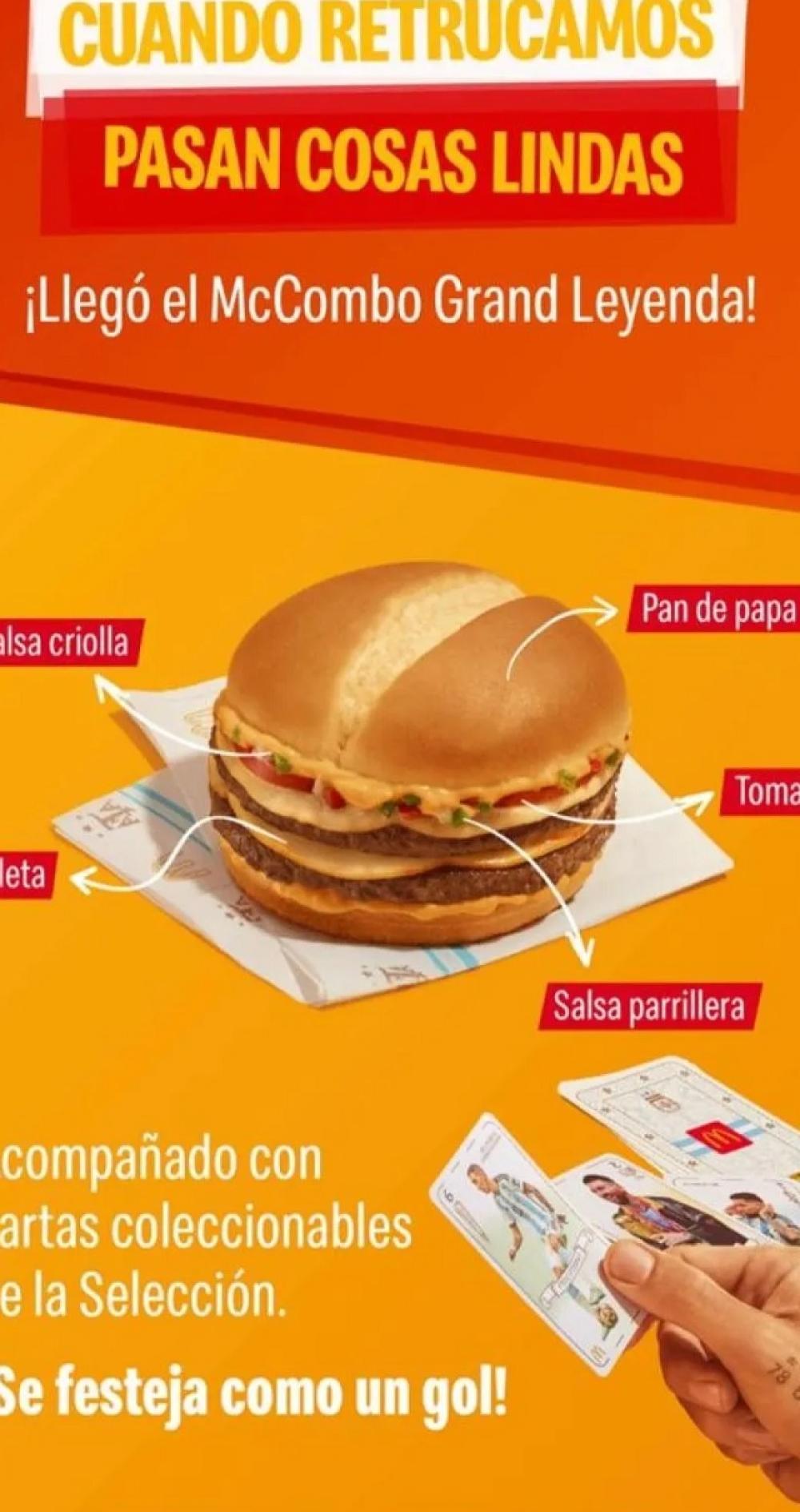 Estos son los afortunados que podrán probar el Mc Combo Grand Leyenda ...