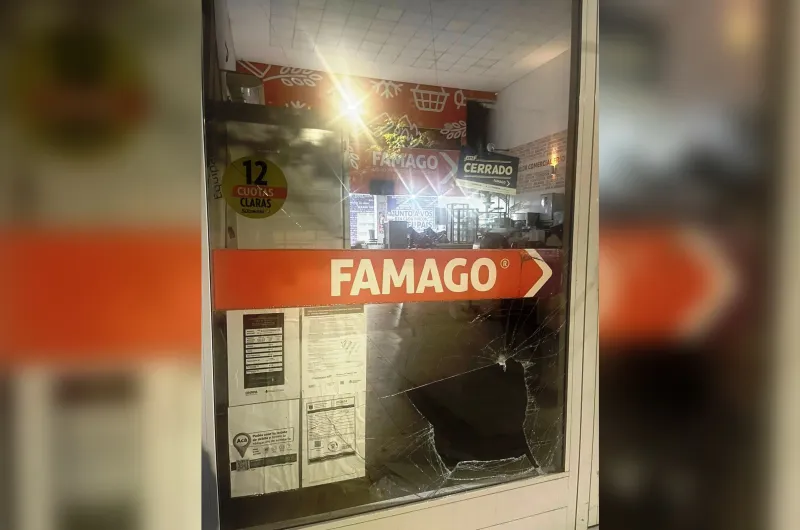 VIDEO | Rompió el vidrio de un conocido comercio, ingresó a robar y ...