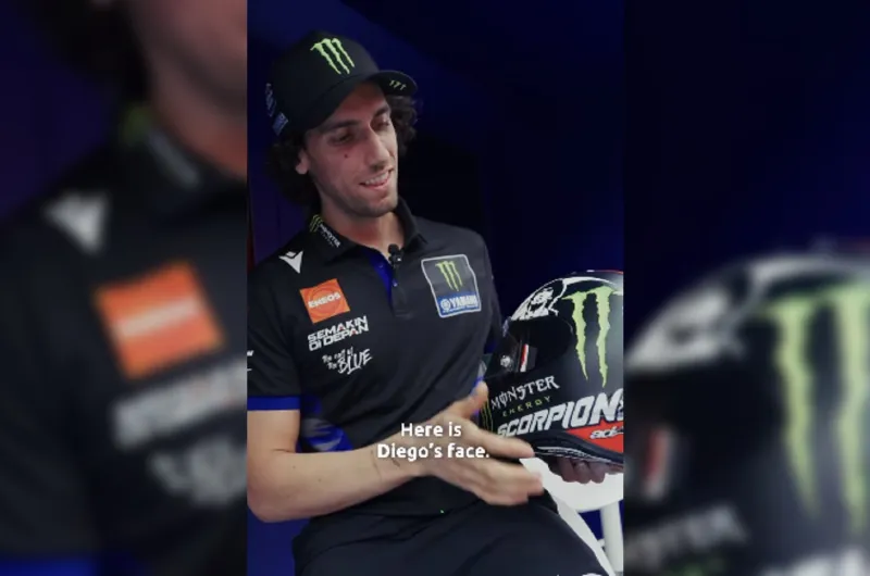 El video de Álex Rins hablando de Diego Maradona: el piloto lo llevó en su casco - El español ...