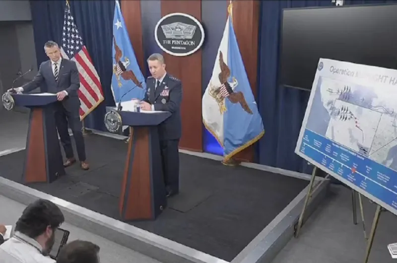 EE.UU. lanzó la "Operación Martillo de Medianoche" contra instalaciones nucleares iraníes ...