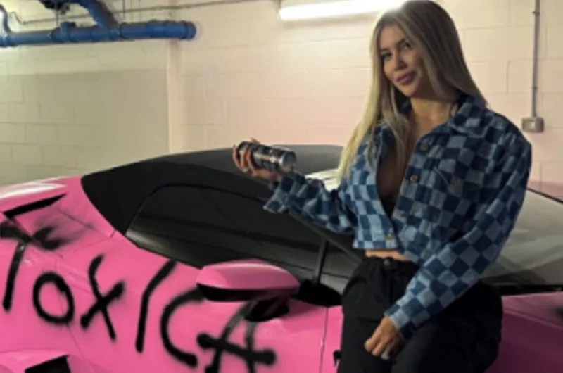 ¿Mensaje artístico o venganza estilizada?: así dejó su Lamborghini rosa ...