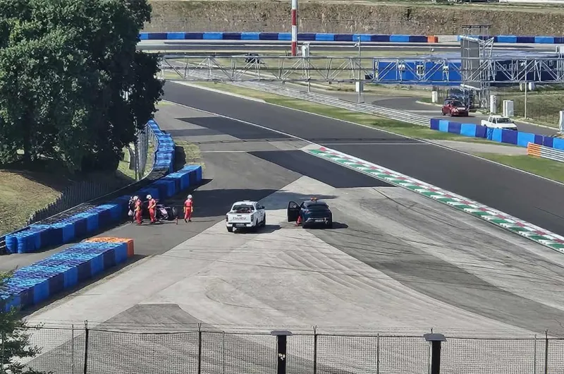 Franco Colapinto sufrió un fuerte accidente durante las pruebas de neumáticos en Hungría - El ...